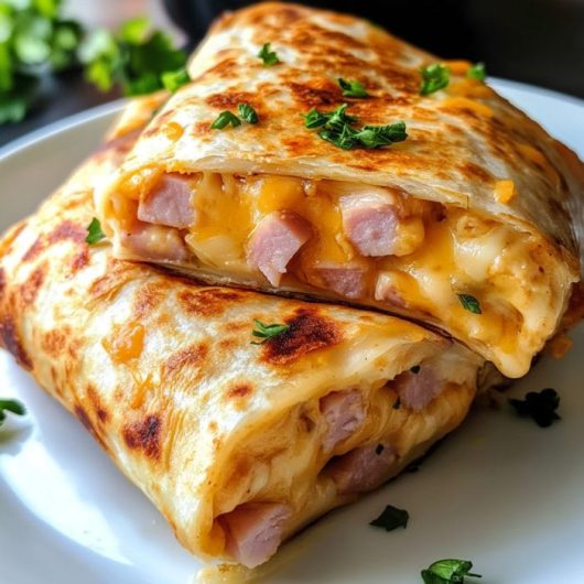Air Fryer Chicken Ham And Cheese Wraps
