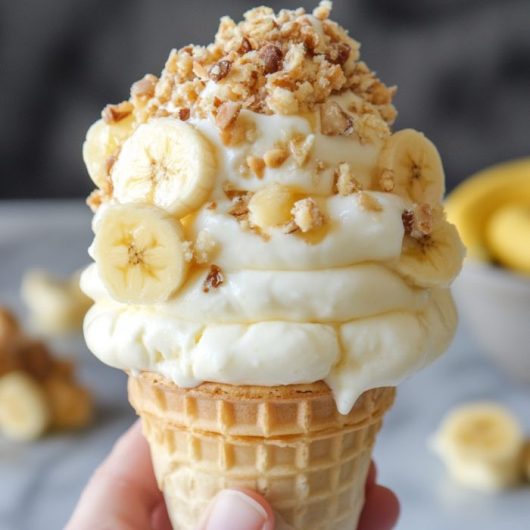 Banana Pudding Cheesecake Cones Recipe