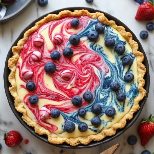 4th of July Swirl Pie Recipe (No-Bake)
