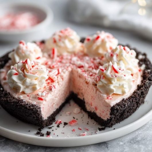 Peppermint Cream Cheese Pie