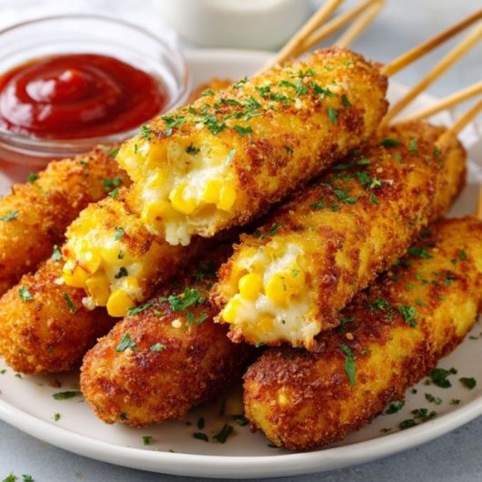 Crispy Cheesy Corn Sticks