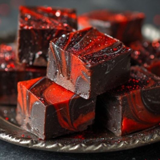 Halloween Blood Moon Fudge