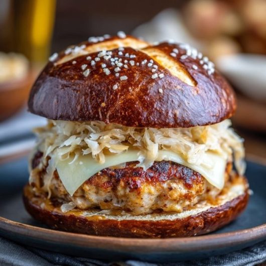 Oktoberfest Maple Mustard Chicken Burger